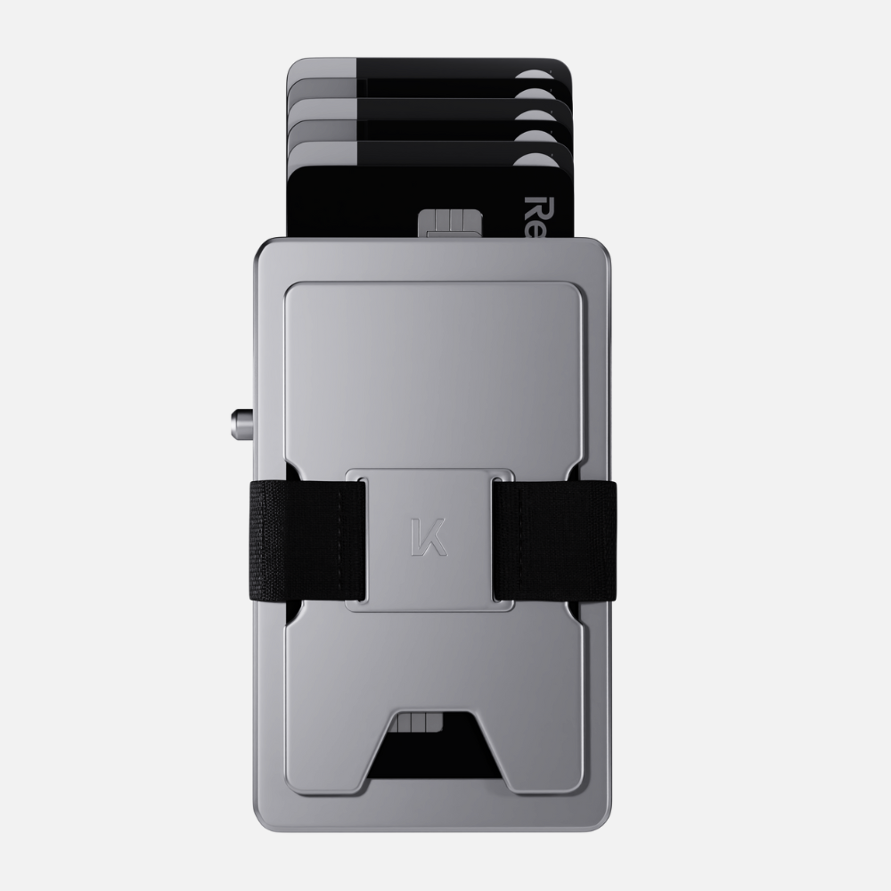 Porte-carte KAZE Argent – Compact, élégant, ultra-résistant